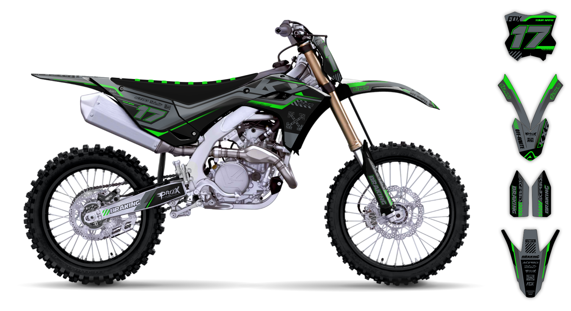 Scrubdesignz - Graphics kit, Plastics kit, Seat Cover